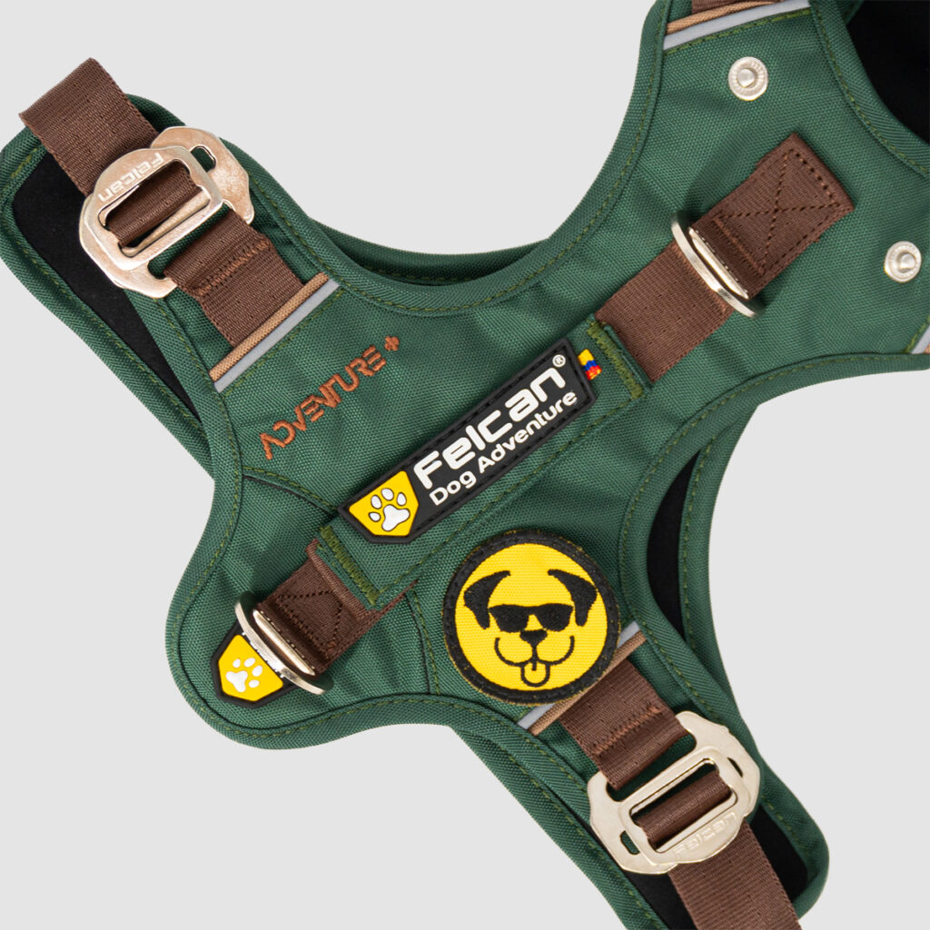 Arnés Super Aventurero - Verde Militar + Café